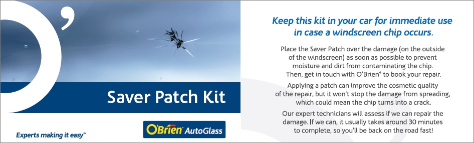 How to use the O’Brien® Saver Patch Kit on your windscreen chip | O'Brien